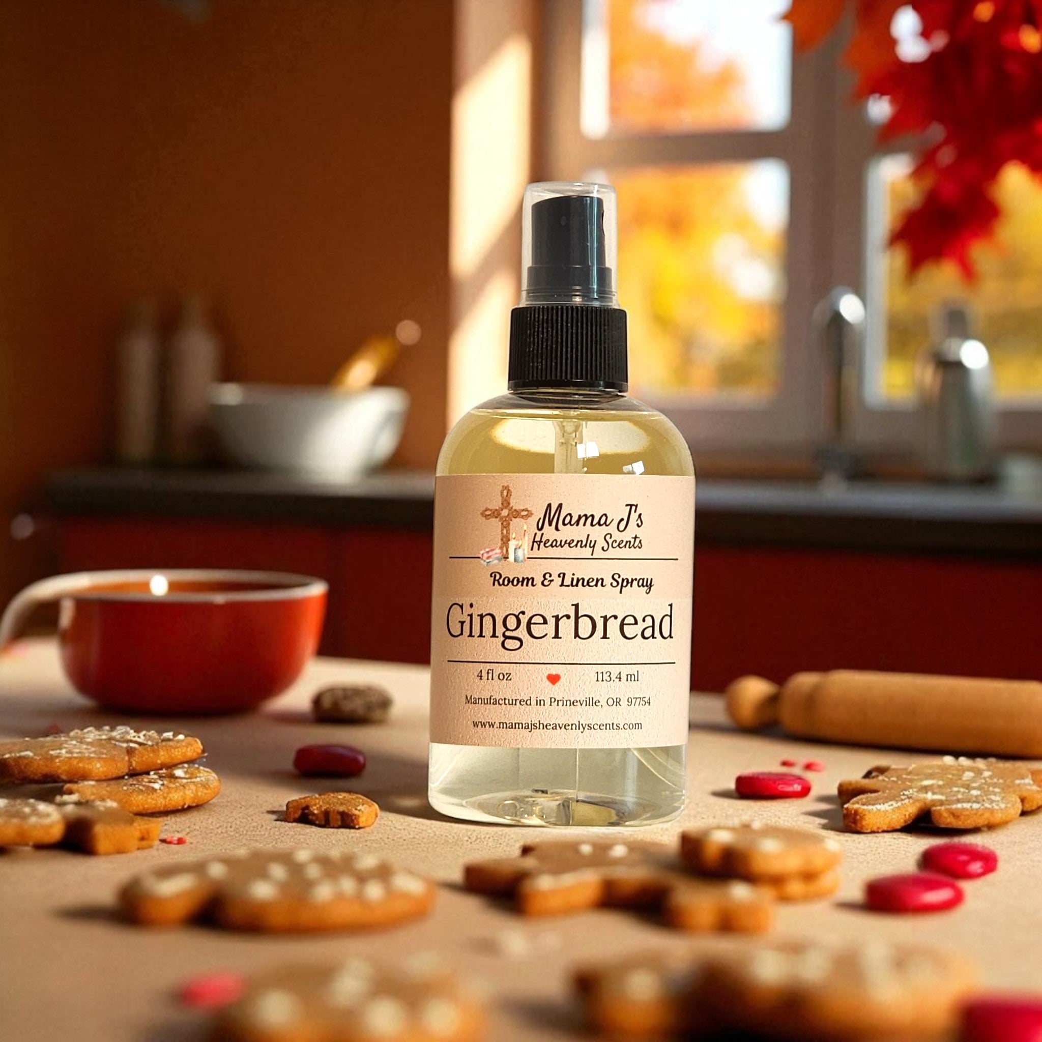 Gingerbread Room & Linen Spray – Mama J's Heavenly Scents